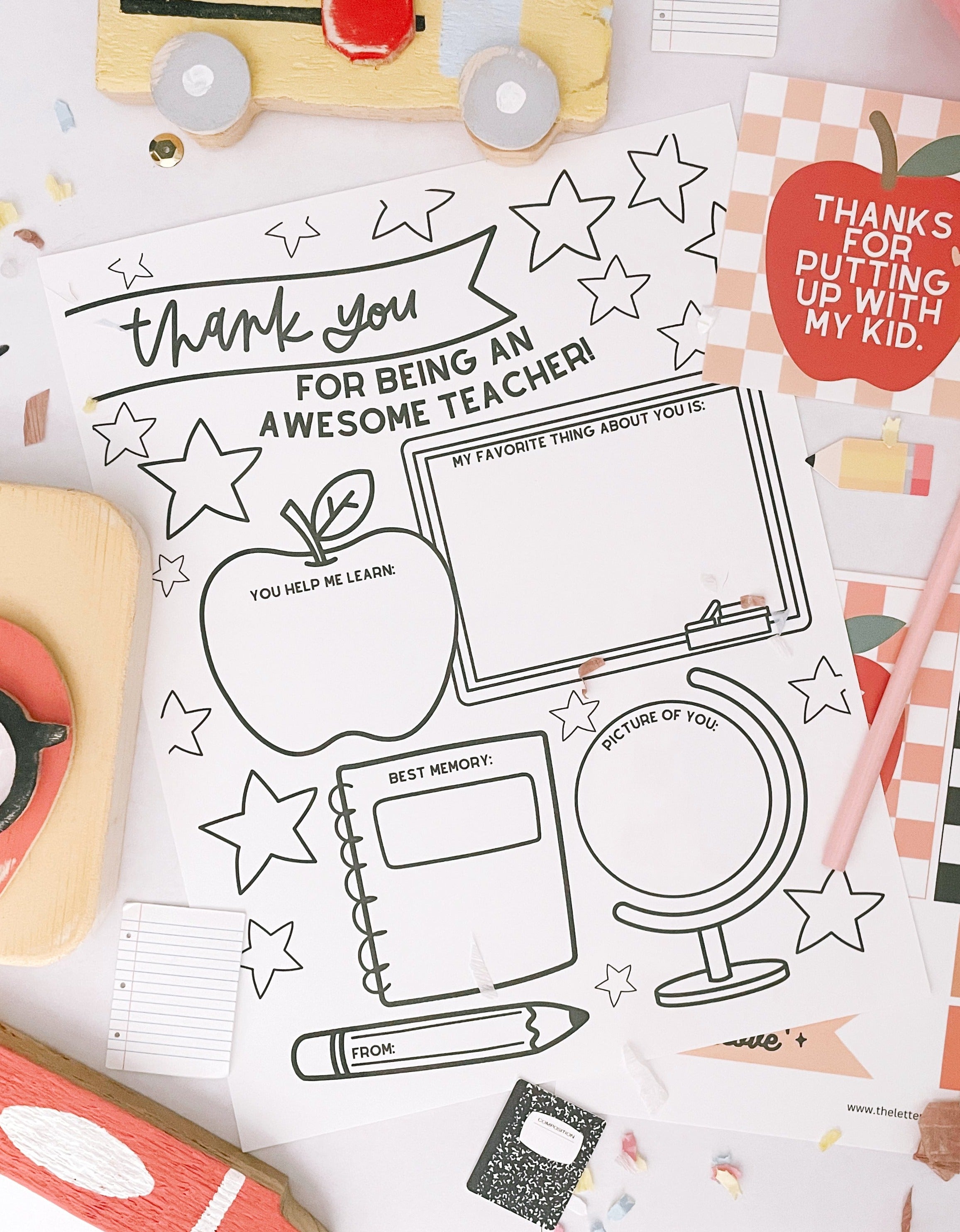 Thank you Teacher | FREE PRINT – The Letter Vee