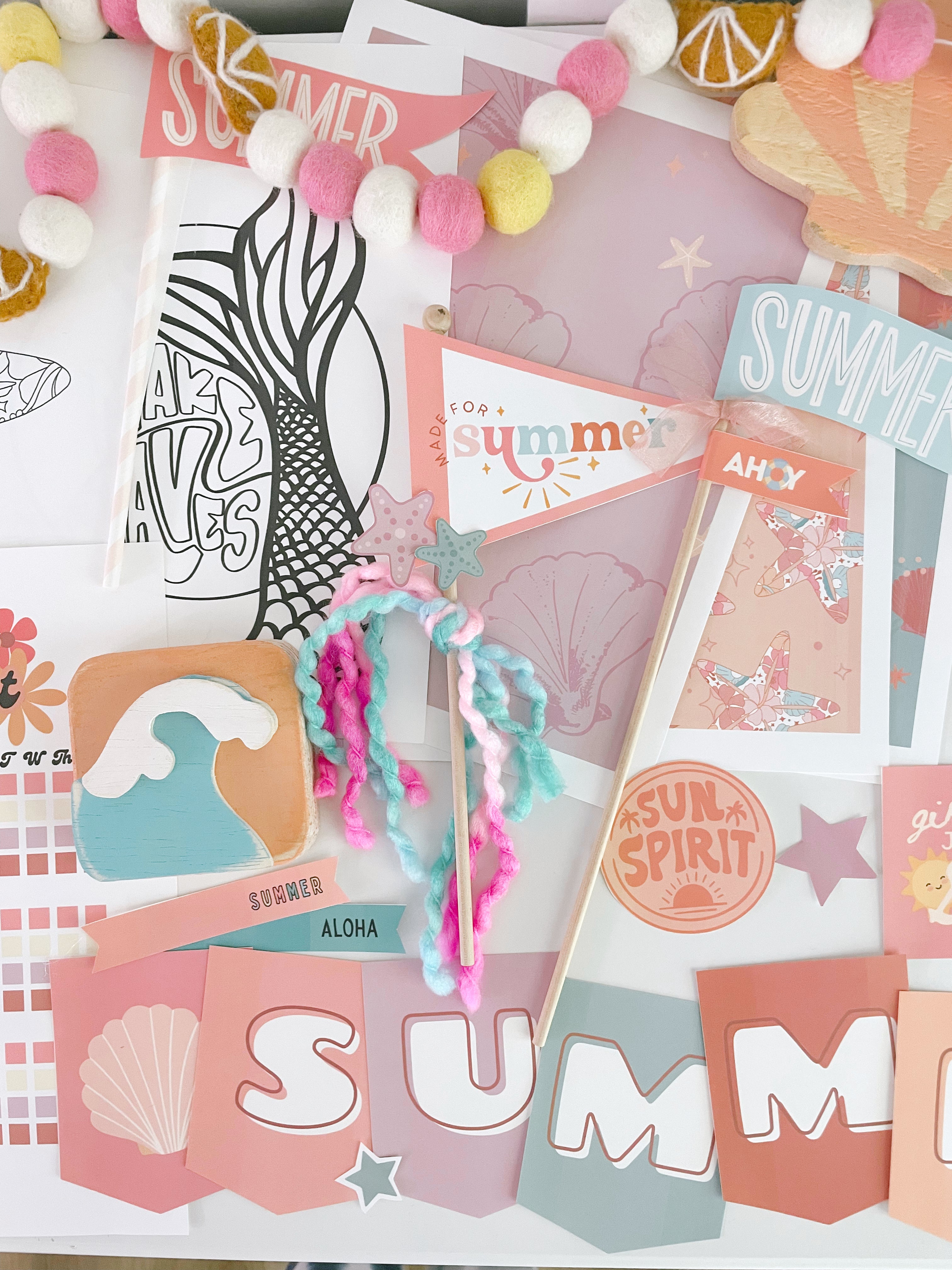 Retro Summer Collection | Printable Bundle – The Letter Vee