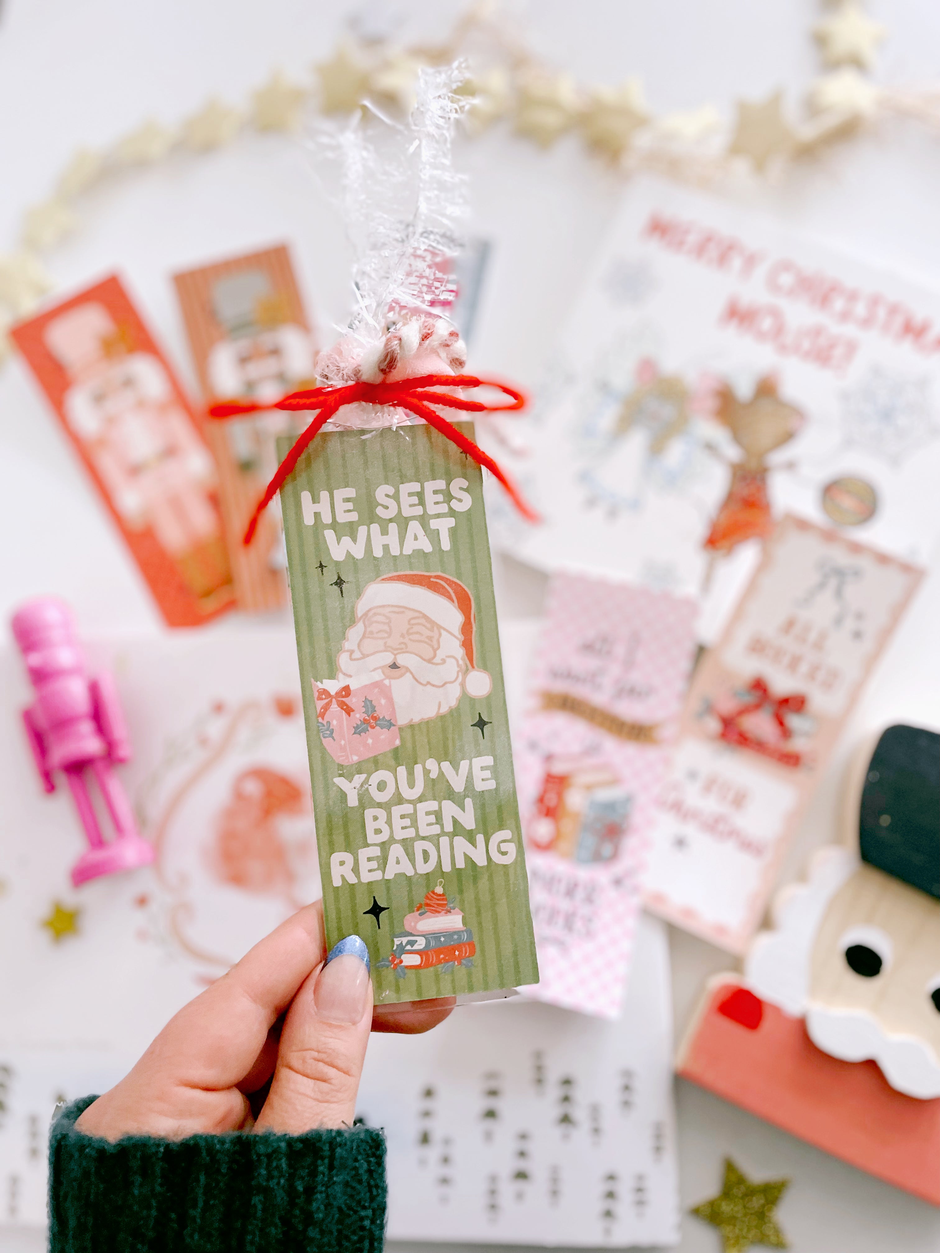 Christmas Bookmarks | Printable craft – The Letter Vee