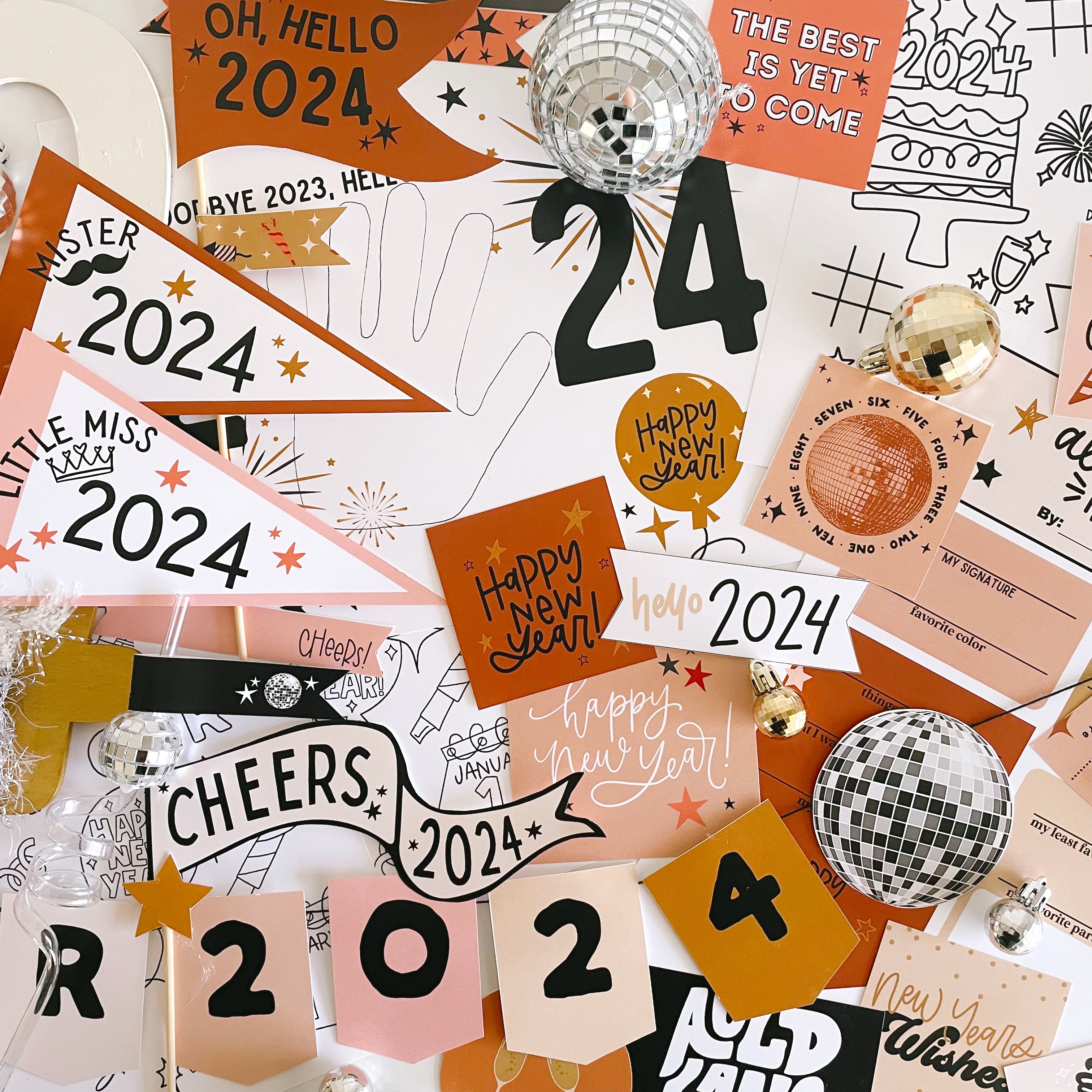 New Years 2024 | Printable Bundle – The Letter Vee