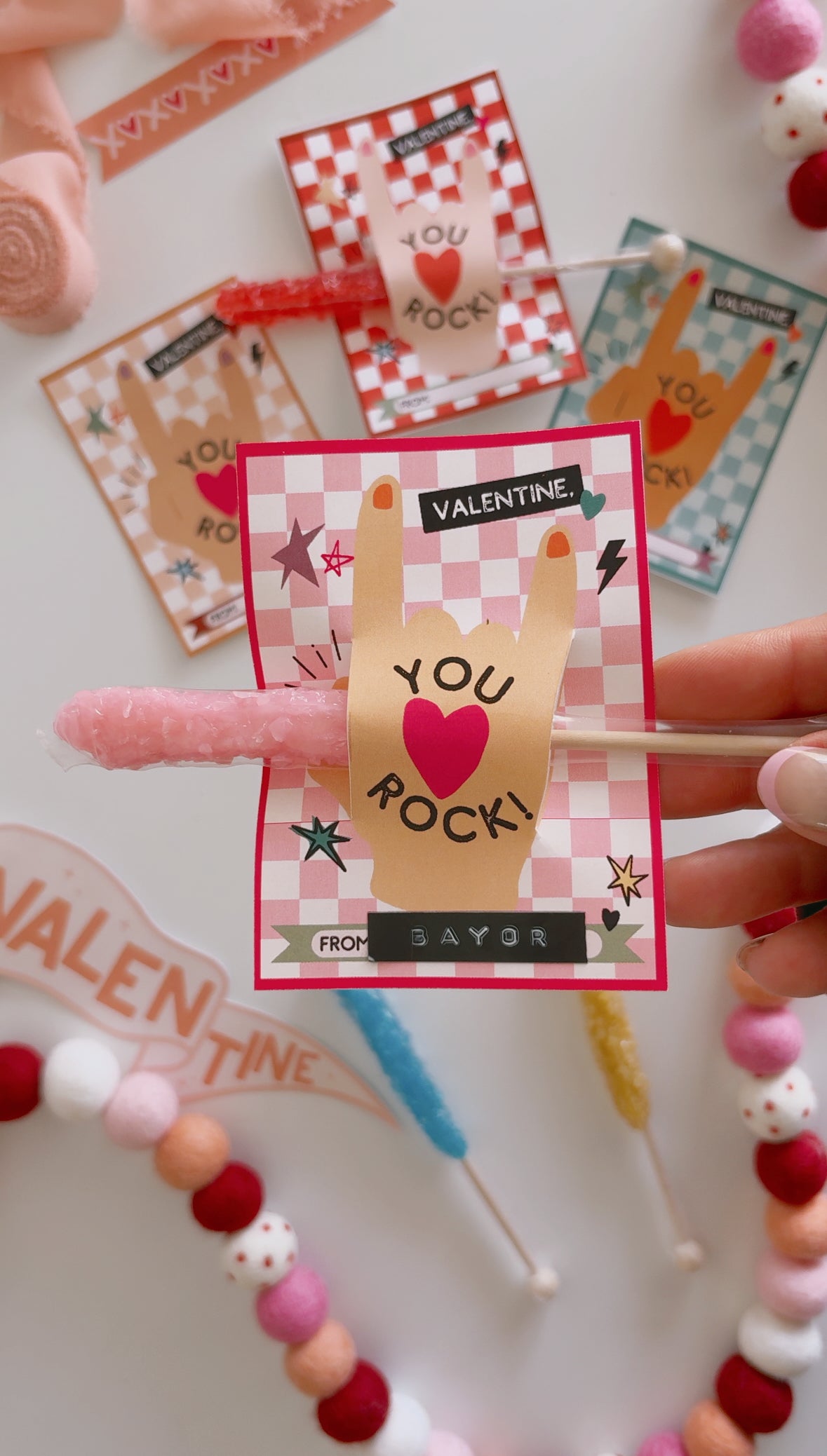 You Rock Valentines | Printable Valentines – The Letter Vee