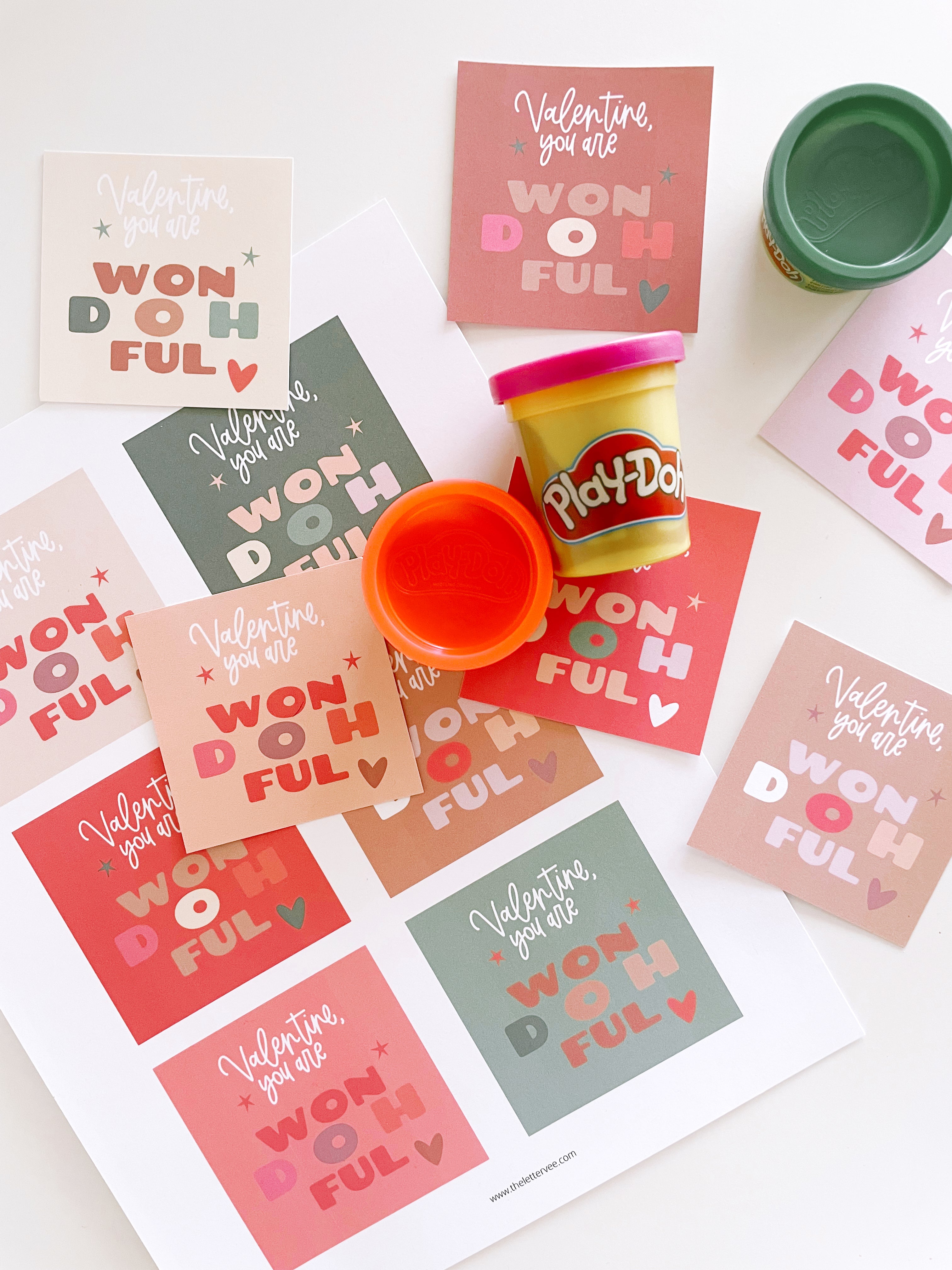 won-DOH-ful | Printable Valentines – The Letter Vee