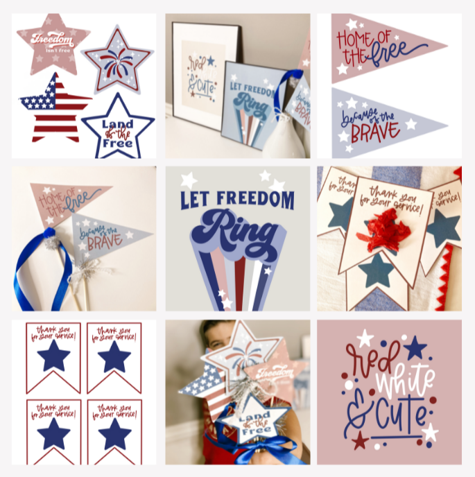 Patriotic Printable Bundle – The Letter Vee