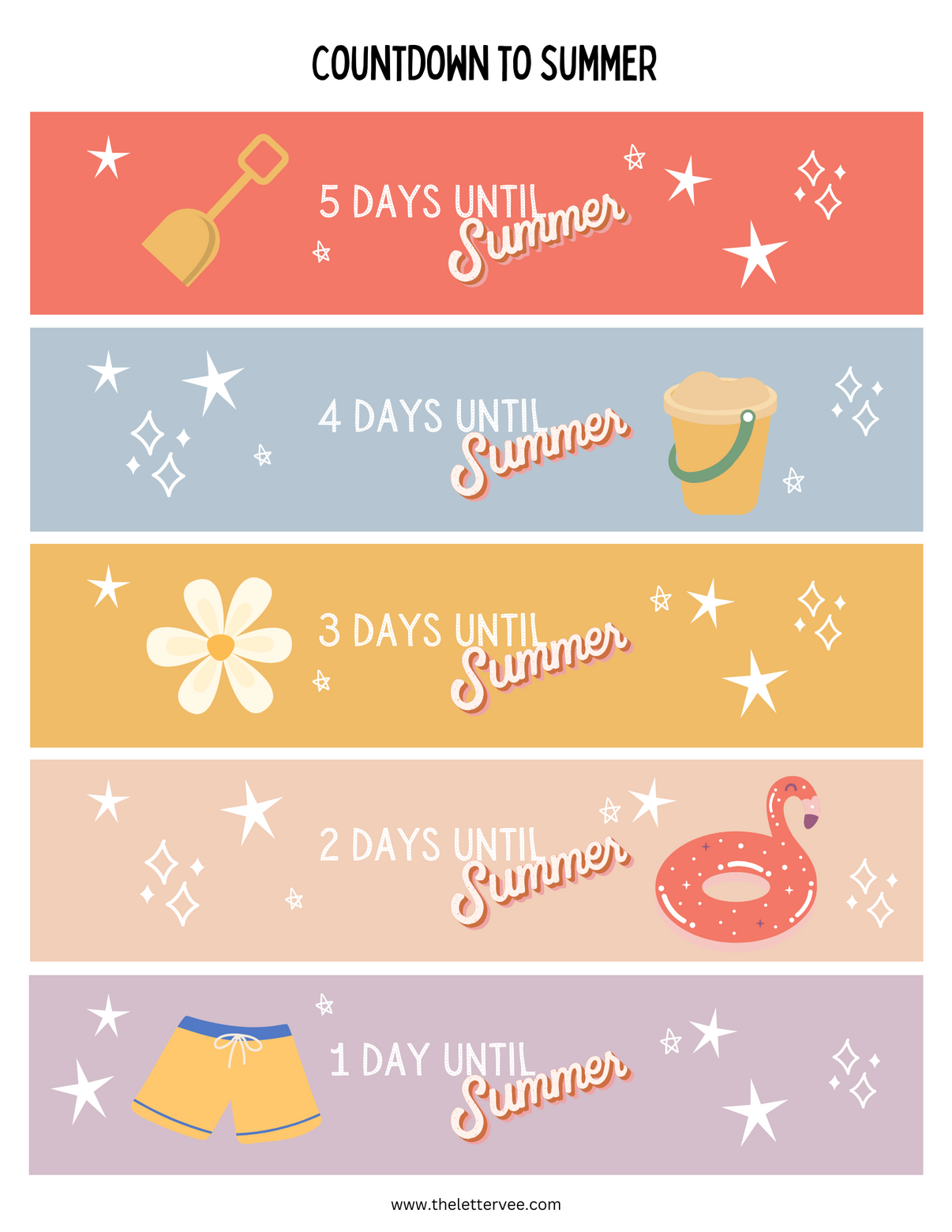 Summer Countdown | Summer – The Letter Vee