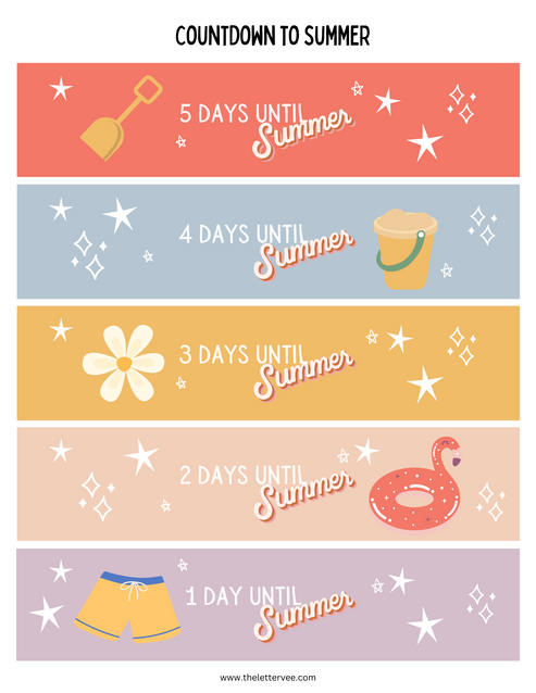 Summer Countdown | Summer – The Letter Vee