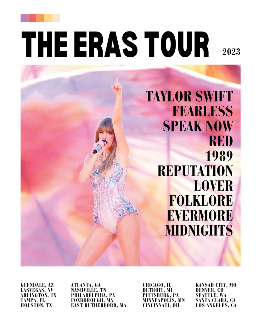 Taylor Swift Eras Tour movie printables | Printable bundle – The Letter Vee