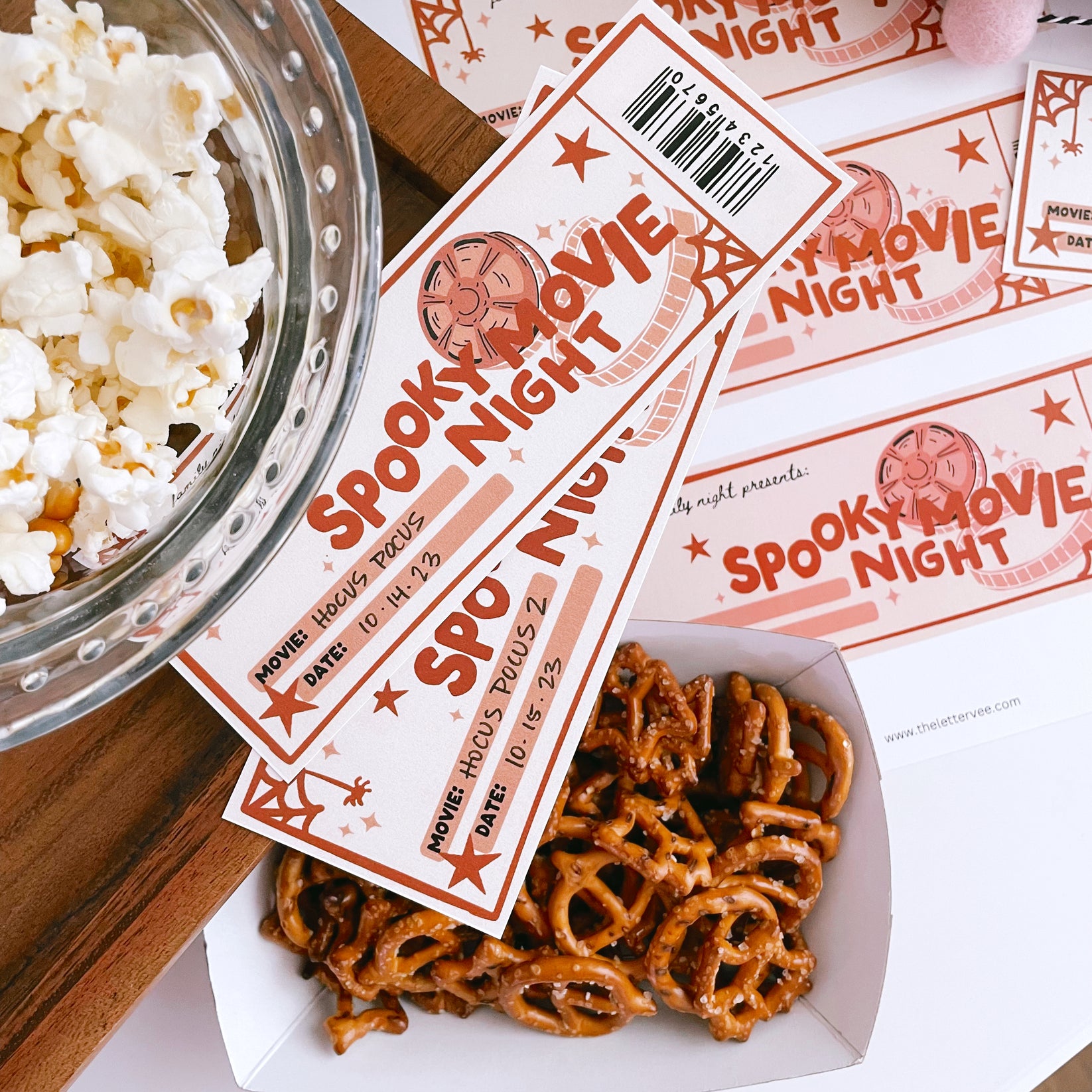 Spooky Movie Night tickets | Printable play – The Letter Vee