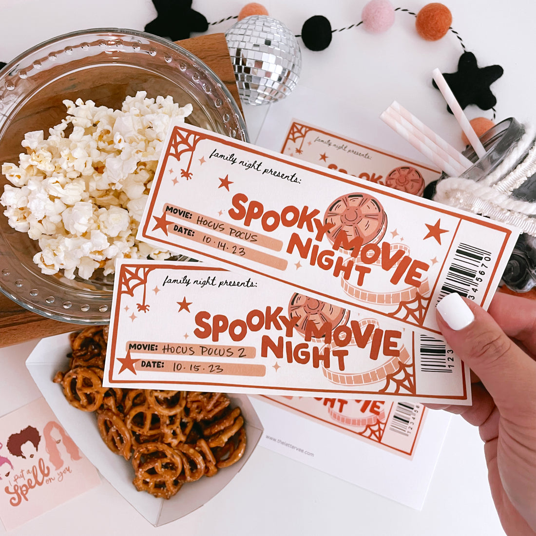 Spooky Movie Night tickets | Printable play – The Letter Vee