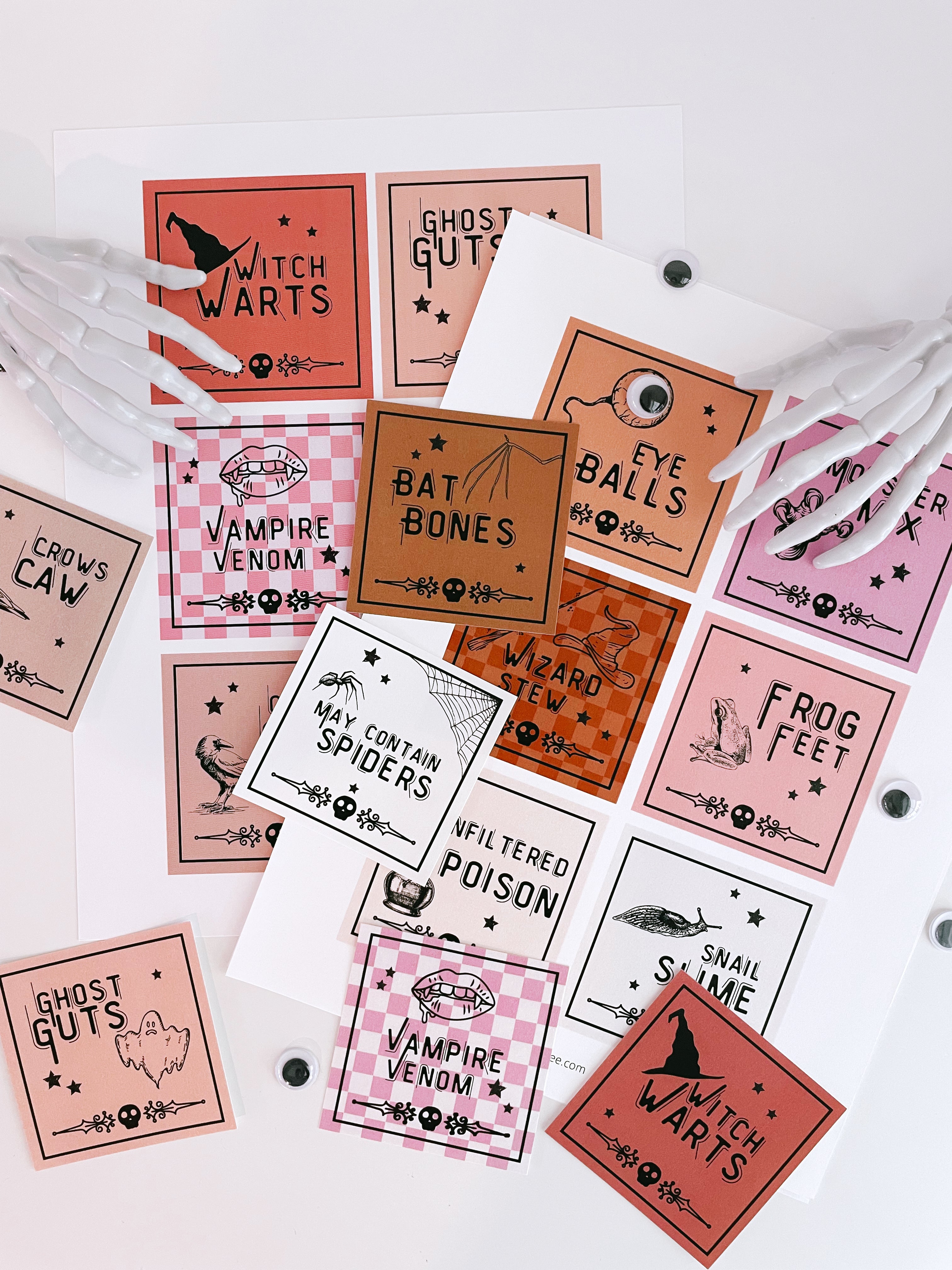 Halloween Food Labels | Printable tags – The Letter Vee