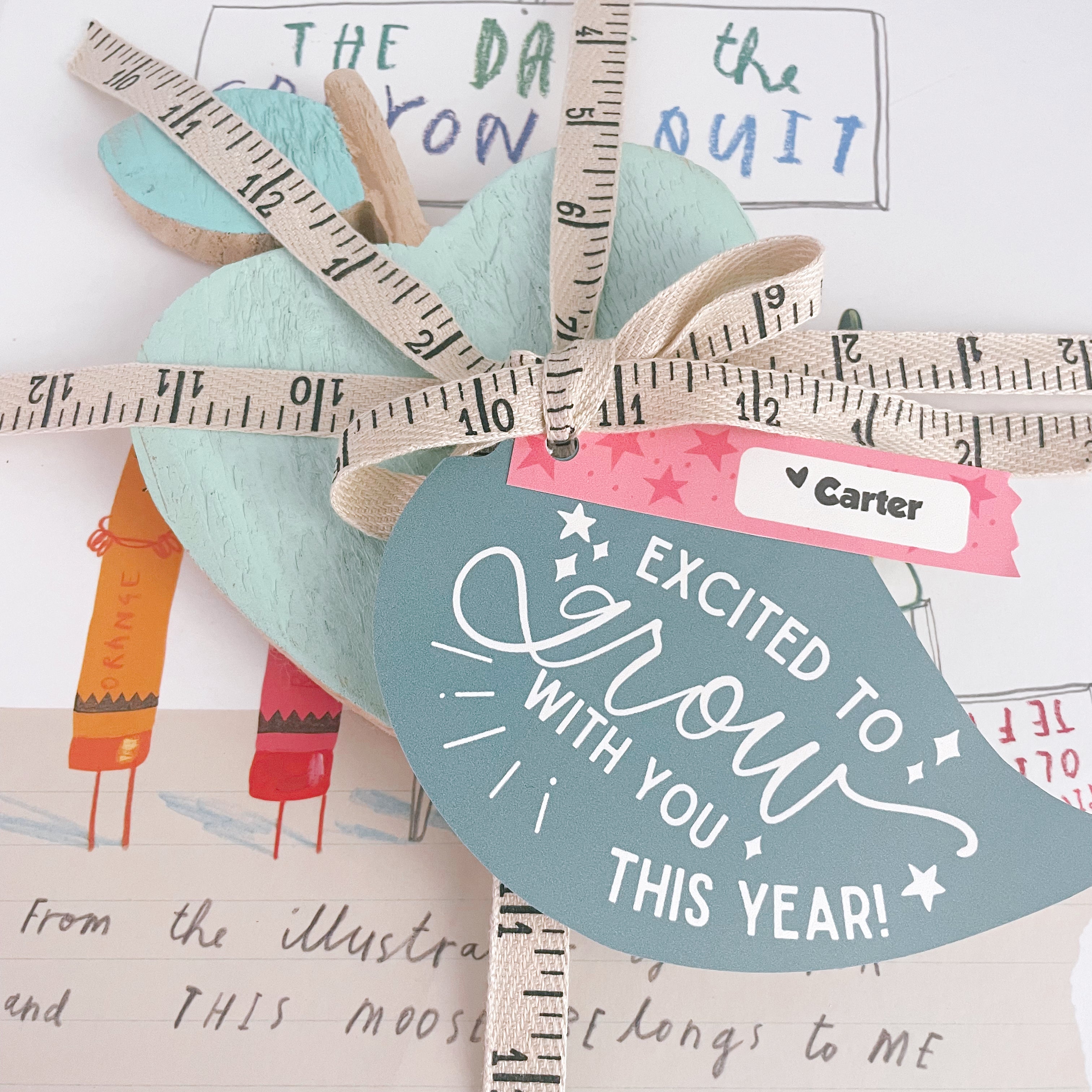 Back to School leaf tags | Printable tags – The Letter Vee