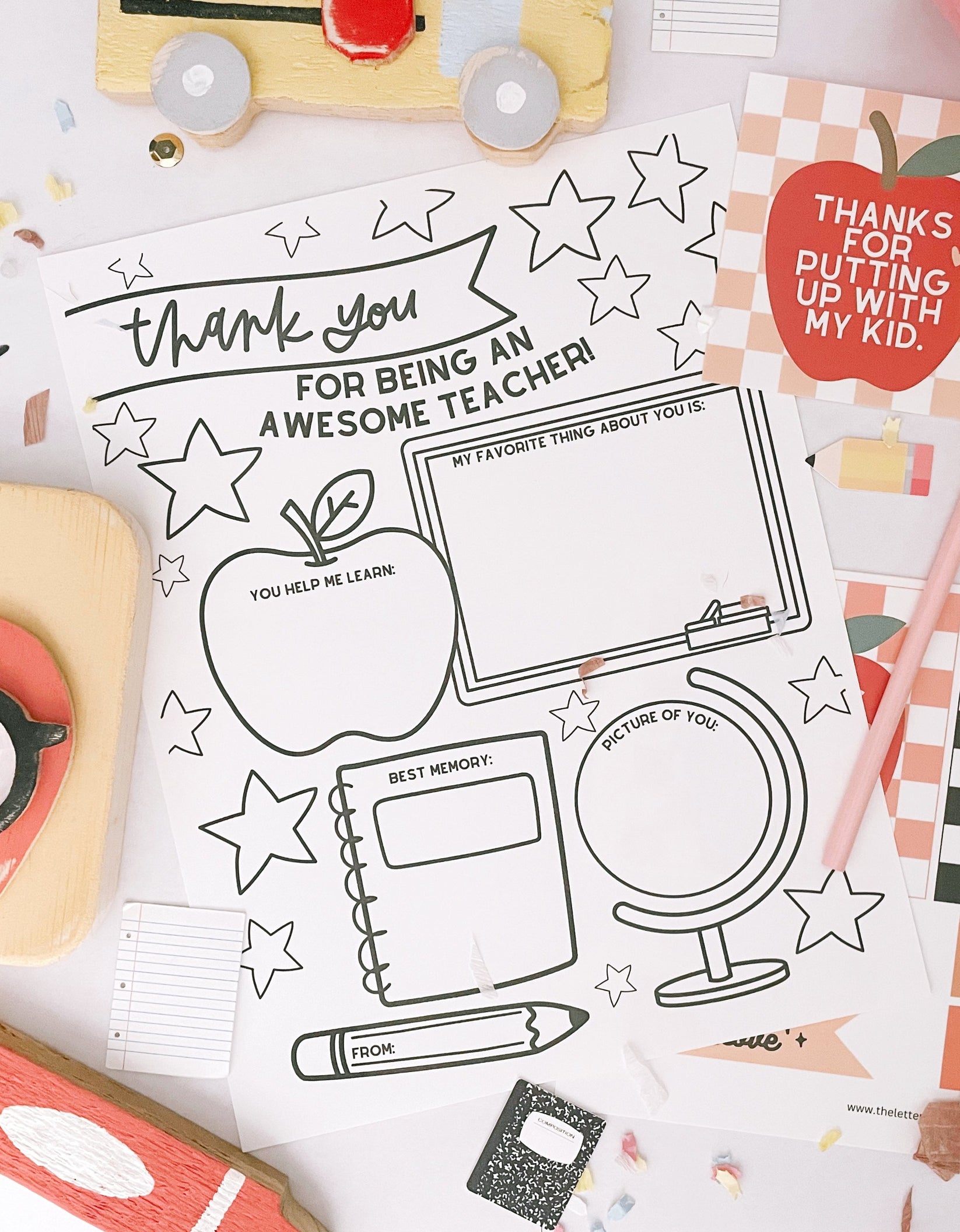 Thank you Teacher | FREE PRINT – The Letter Vee