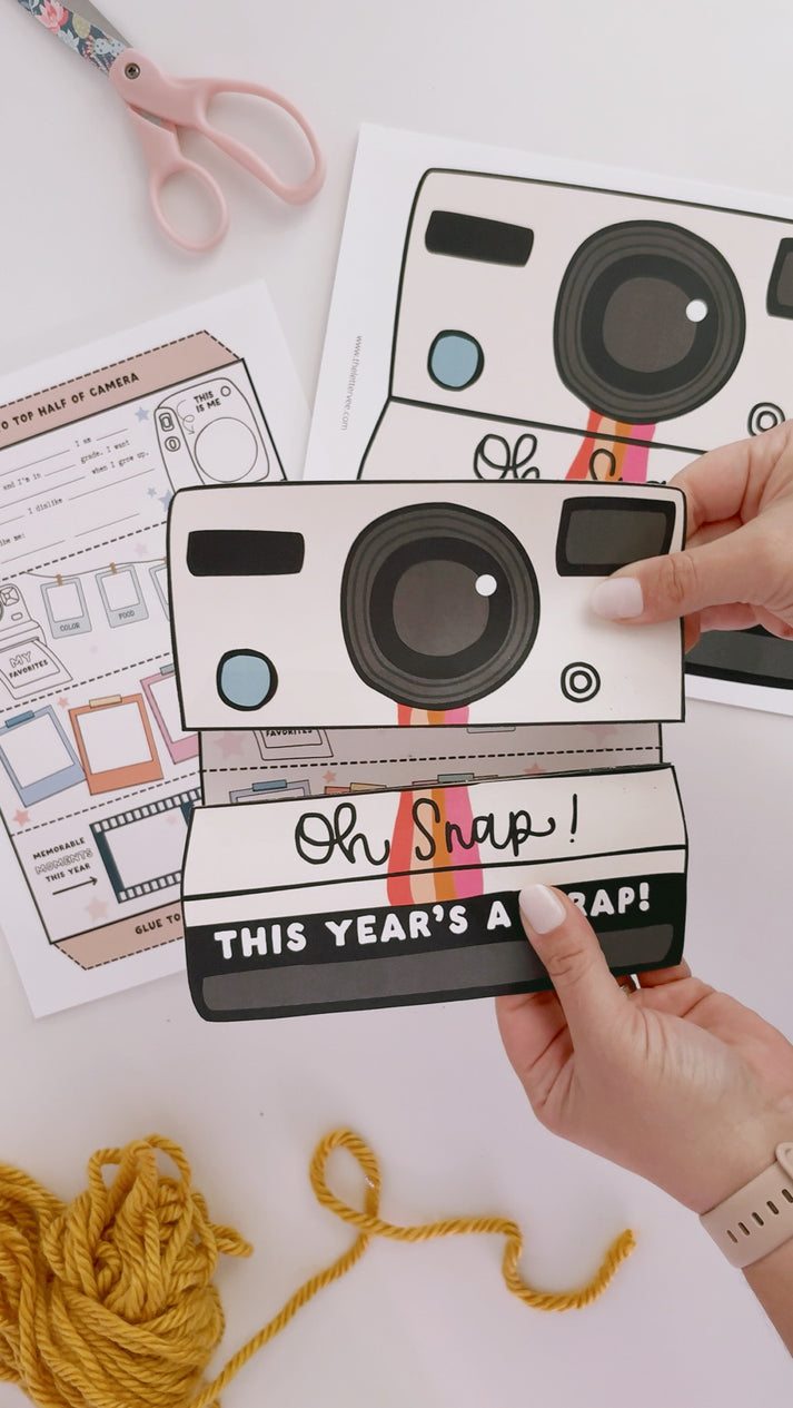 Snap Shot end of the year memory craft | printable activity page – The ...
