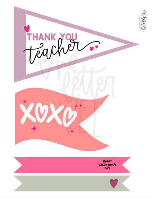 Teacher Valentine bundle | Printable Valentines – The Letter Vee