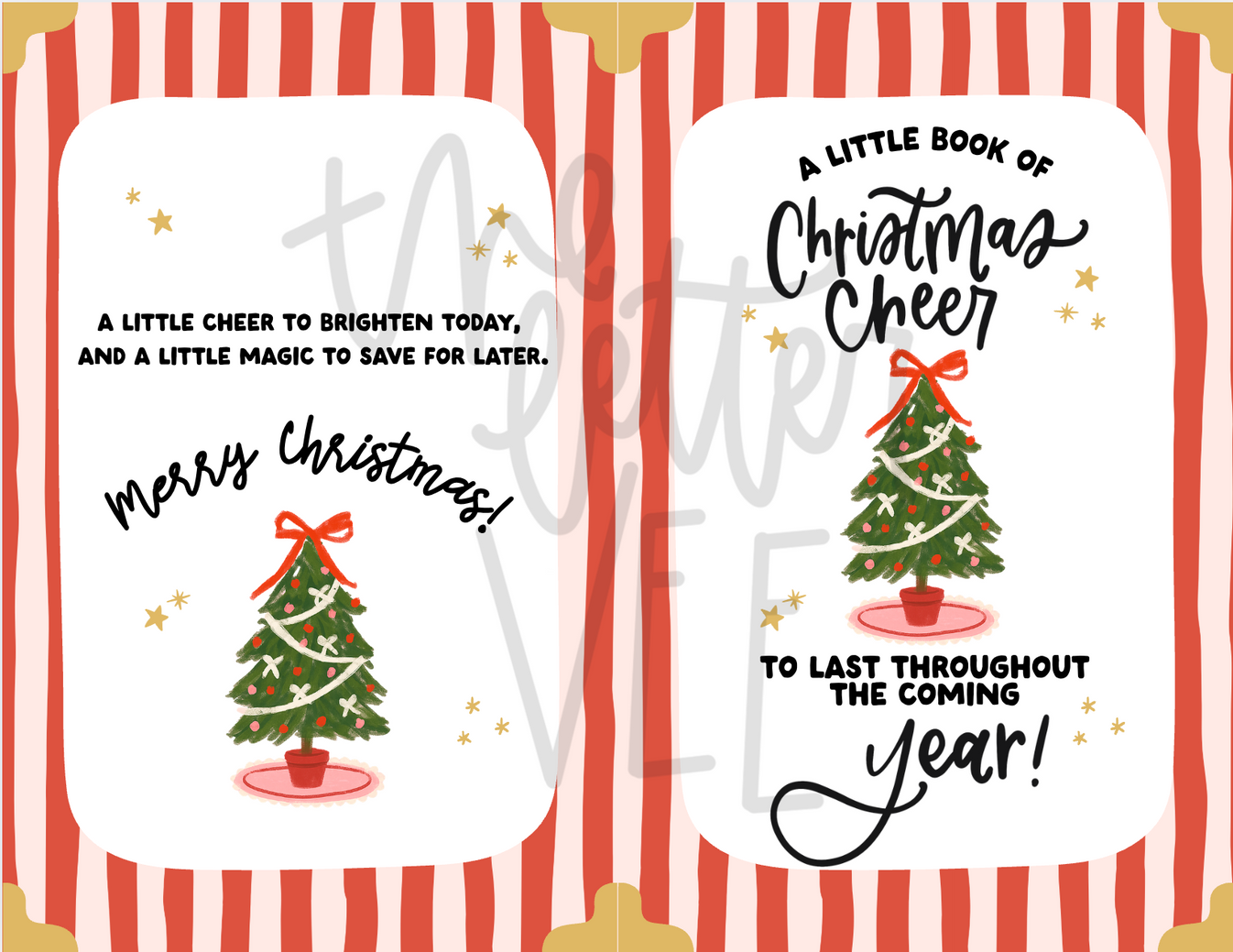 Gift Card Book | Printable Gift – The Letter Vee