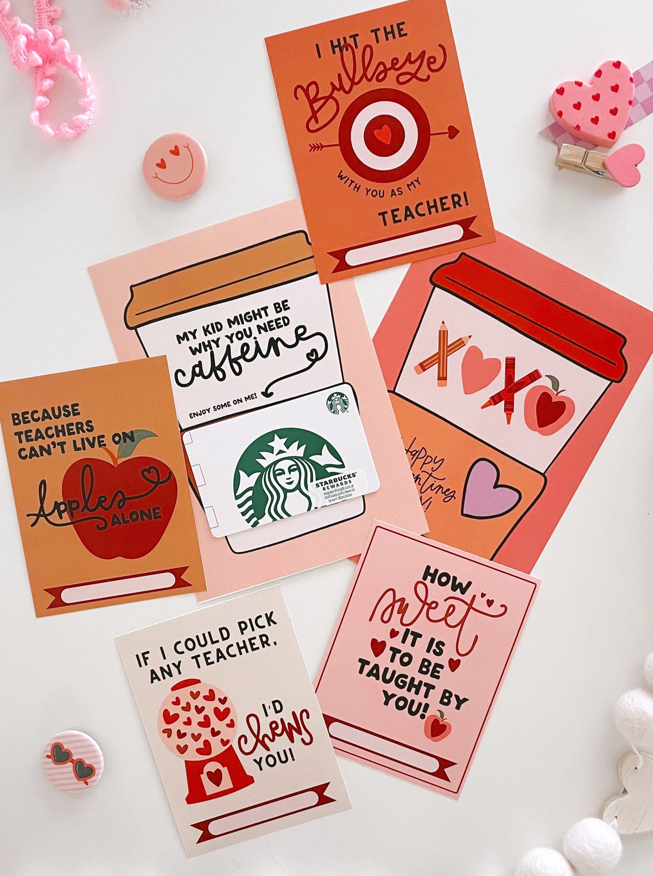 Teacher Valentines | Printable Valentines – The Letter Vee