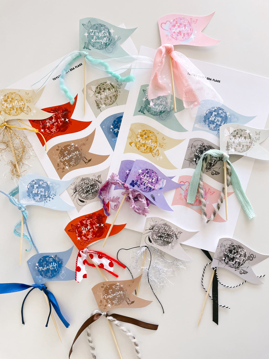 Taylor Swift Eras flags | Printable flags/pennants – The Letter Vee