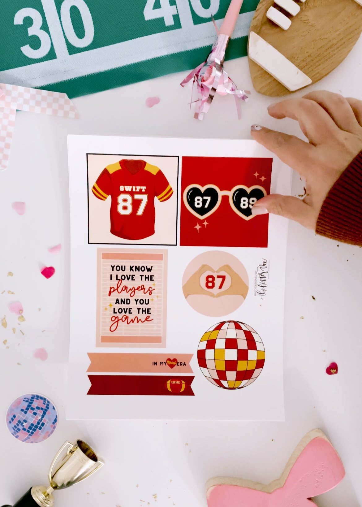 Swiftie Football | Taylor Swift Football prints – The Letter Vee