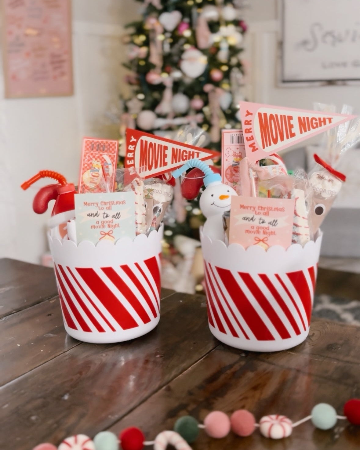 Merry Movie Night Collection | Printable Tags + Flags – The Letter Vee