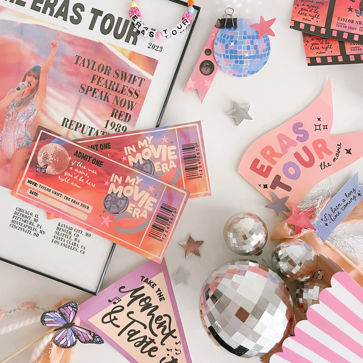 Taylor Swift Eras Tour movie printables | Printable bundle – The Letter Vee