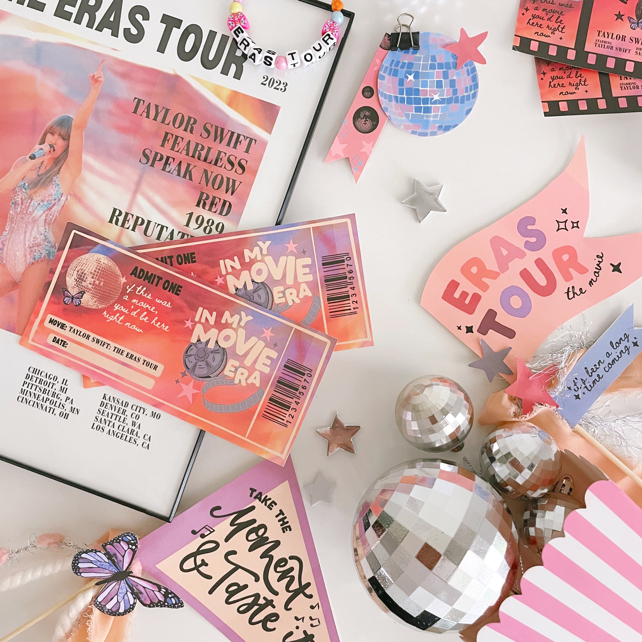 Taylor Swift Eras Tour movie printables | Printable bundle – The Letter Vee