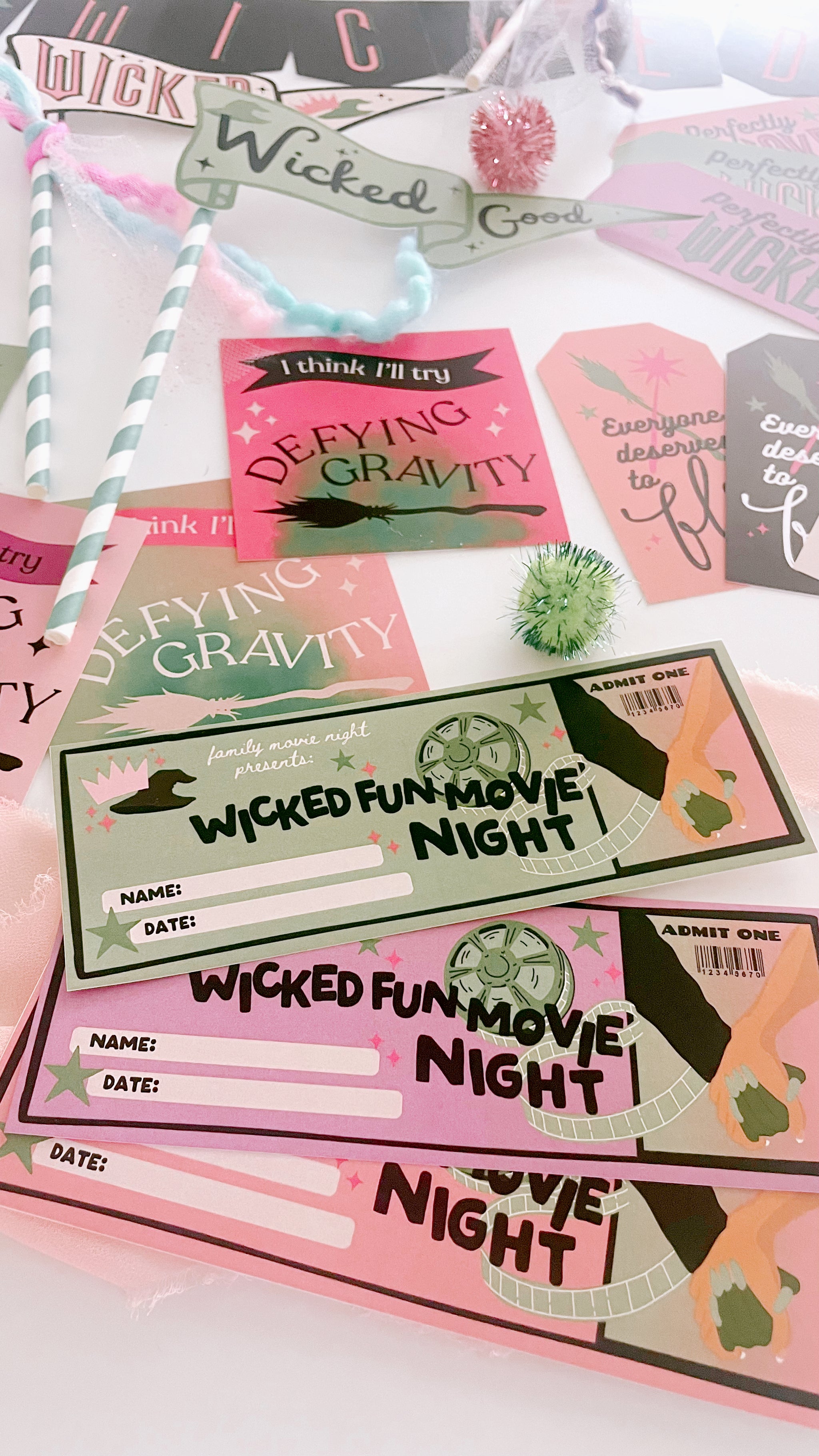 Wicked Movie Bundle | Themed printables – The Letter Vee