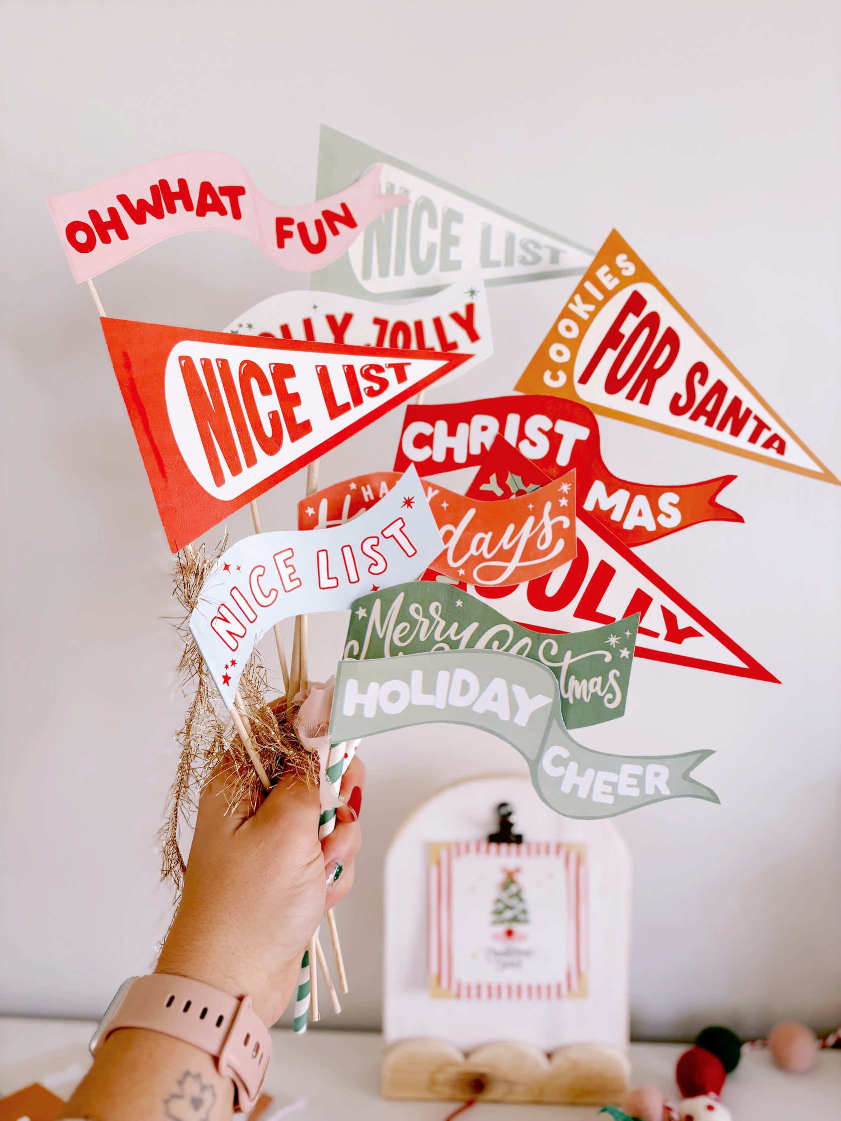 Christmas Vol. 5 Tags + Flags | Printable Flags and Tags – The Letter Vee