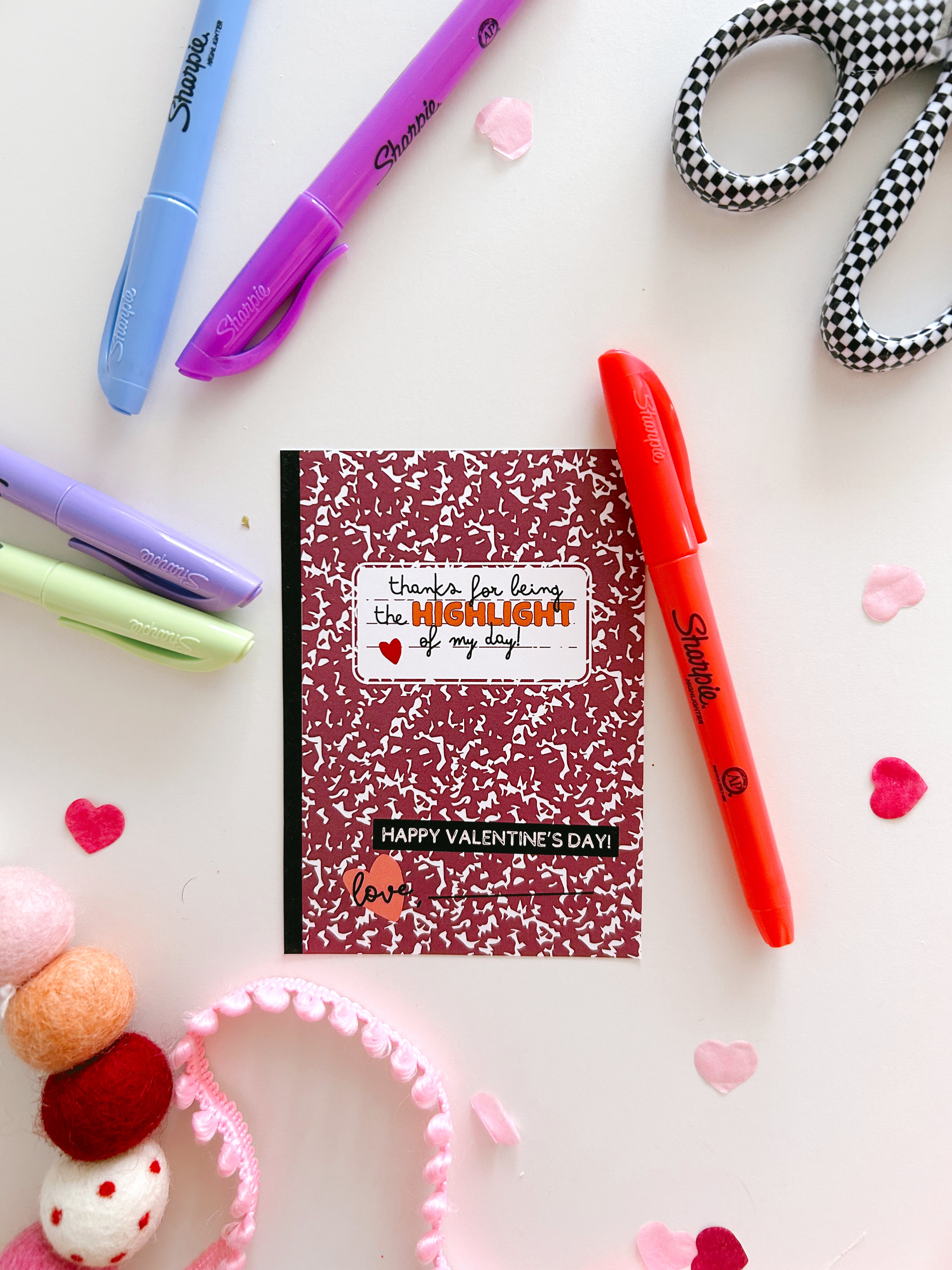 Highlight of my day Valentines | Printable Valentines – The Letter Vee