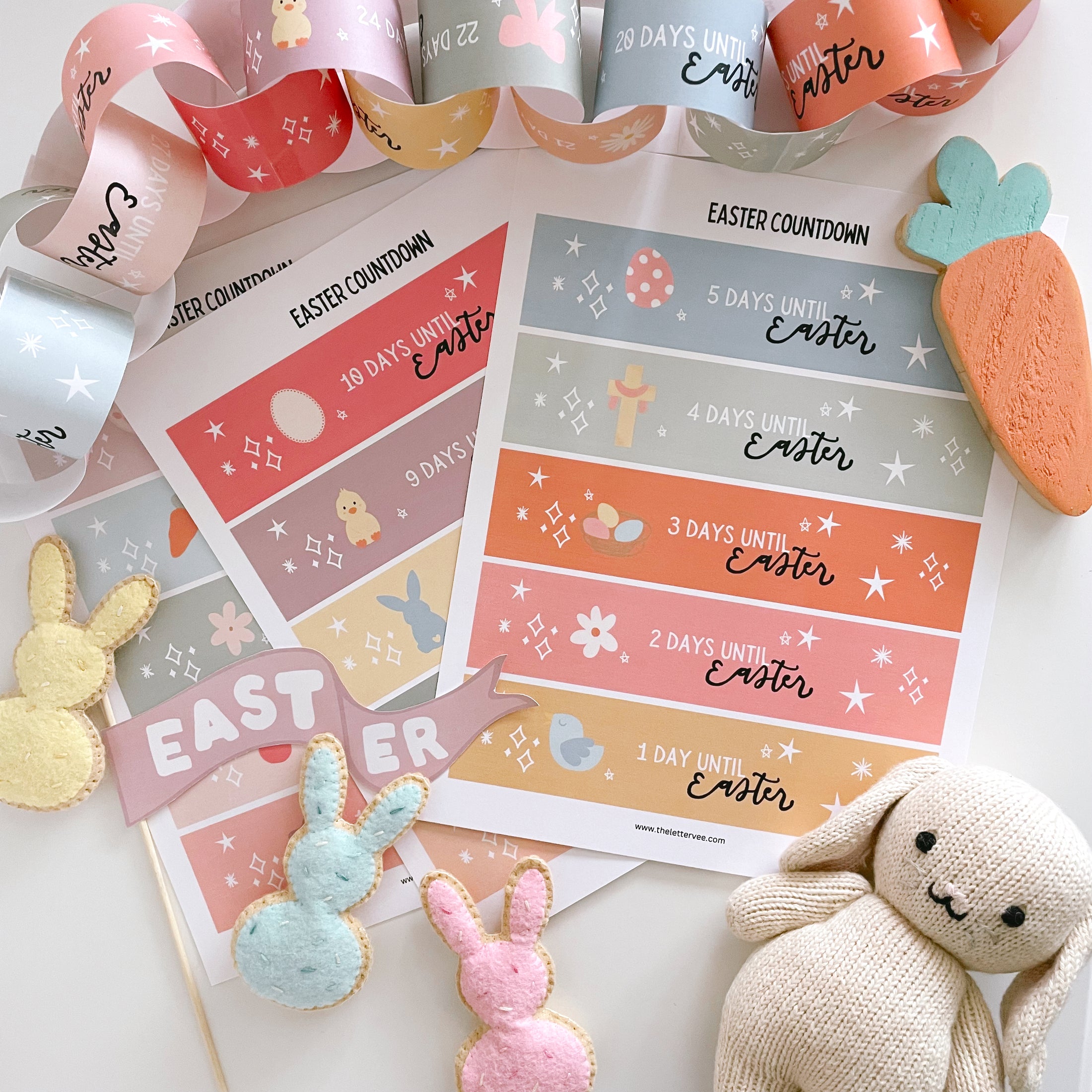 Easter Countdown | Printable Activity – The Letter Vee