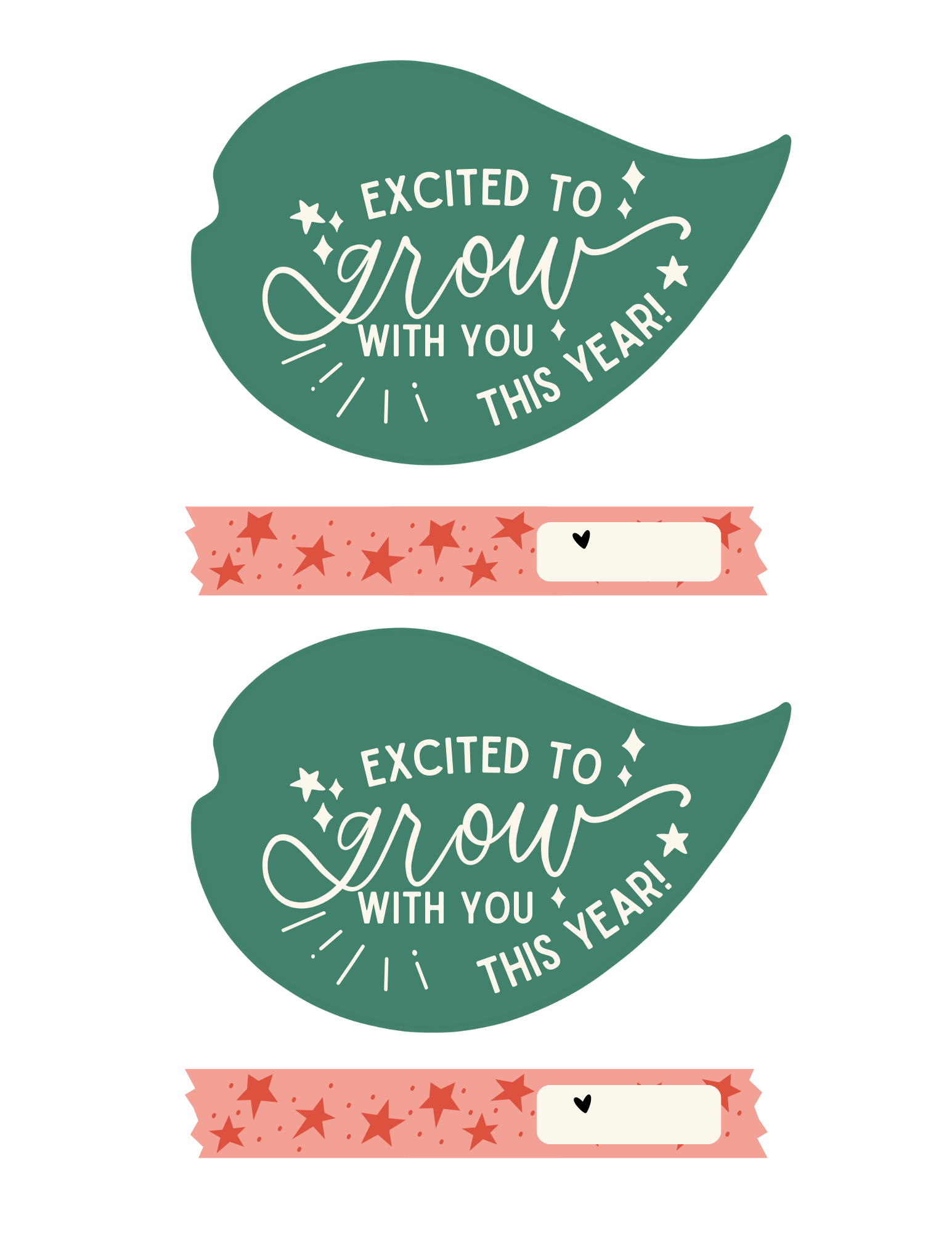 Back to School leaf tags | Printable tags – The Letter Vee