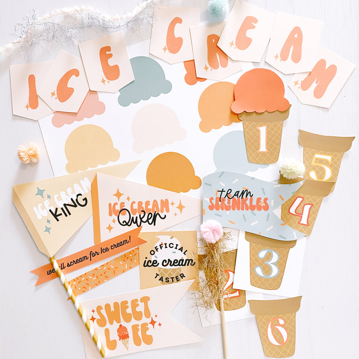 Ice Cream bundle | Printable Bundle – The Letter Vee