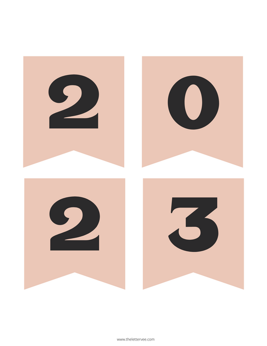 New Years 2023 | Printable Bundle – The Letter Vee
