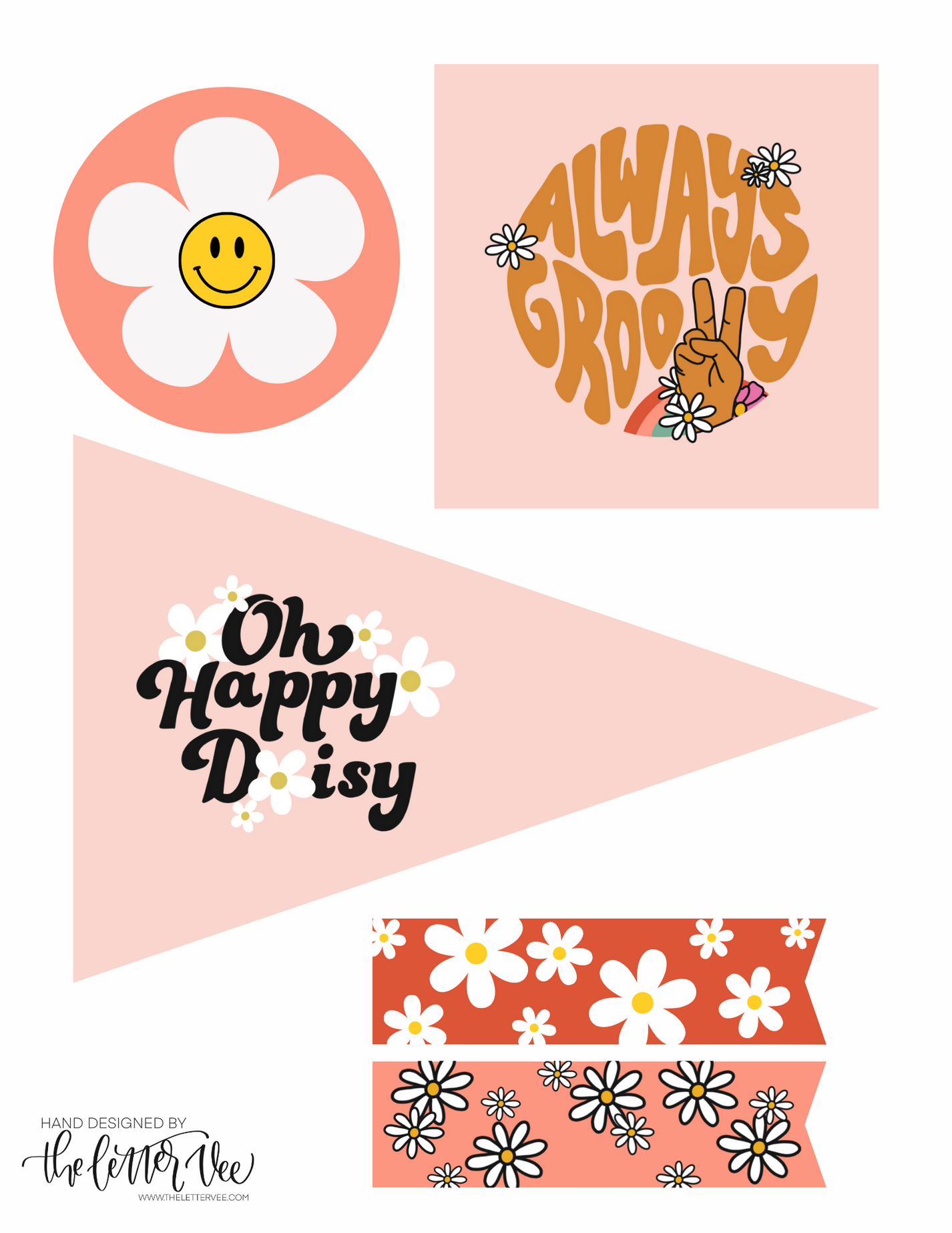 Flower Power | Printable Bundle – The Letter Vee