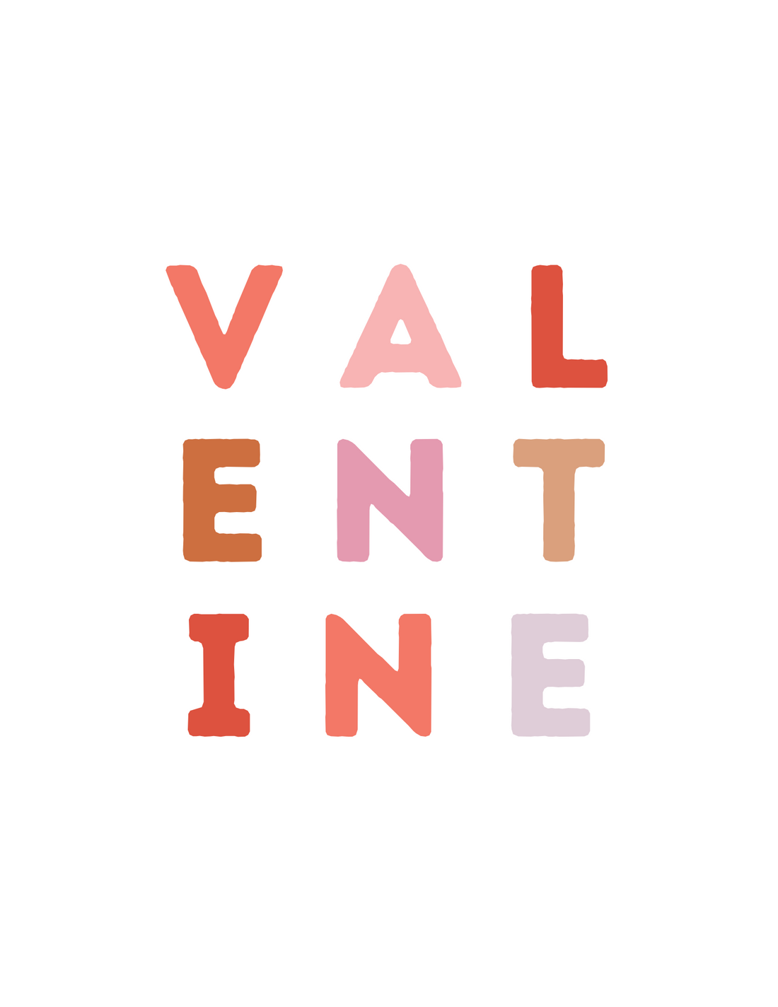 VALENTINE | Framable Art Prints – The Letter Vee