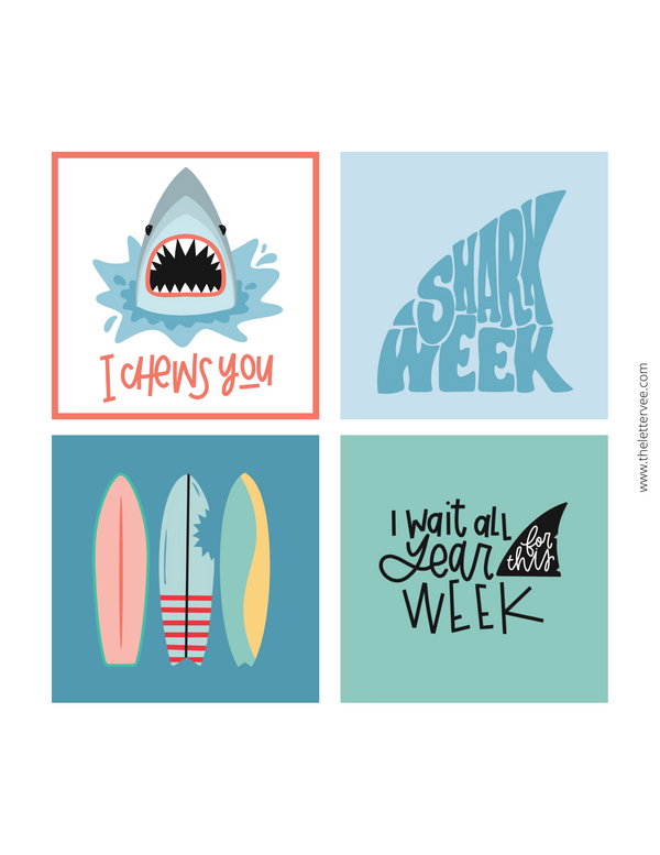 Shark Week bundle | Printable Bundle – The Letter Vee