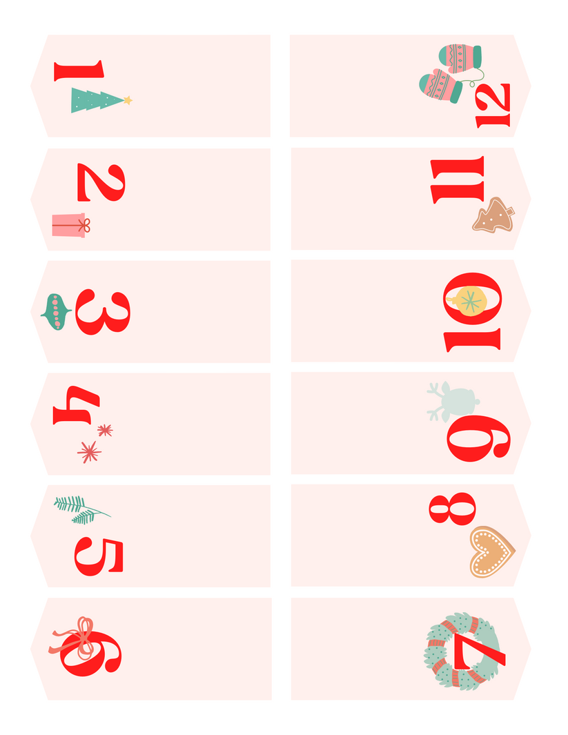 Advent Calendar Activity | Printable bundle – The Letter Vee