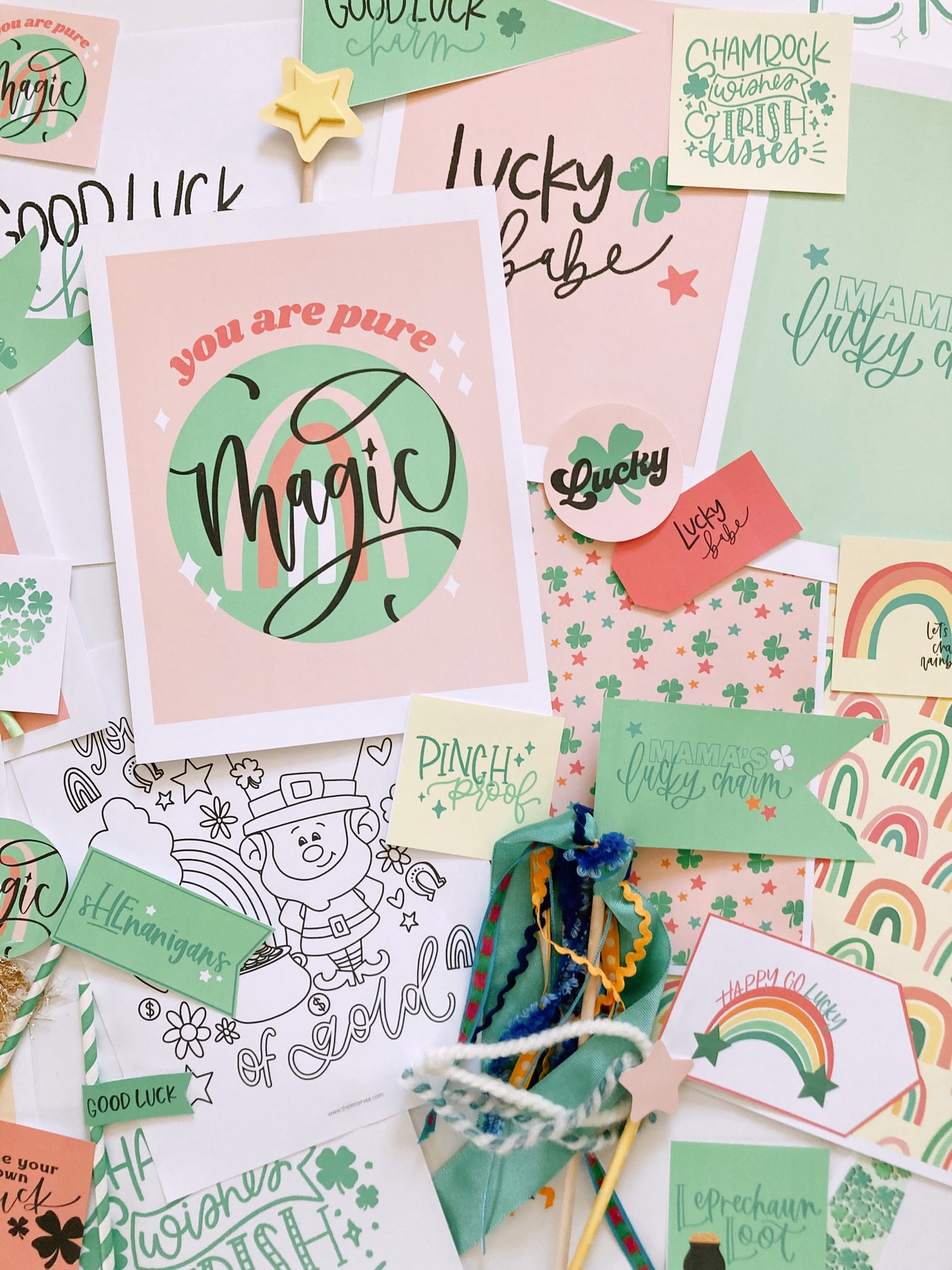 The Luckiest St. Patrick's Day | Printable Bundle – The Letter Vee