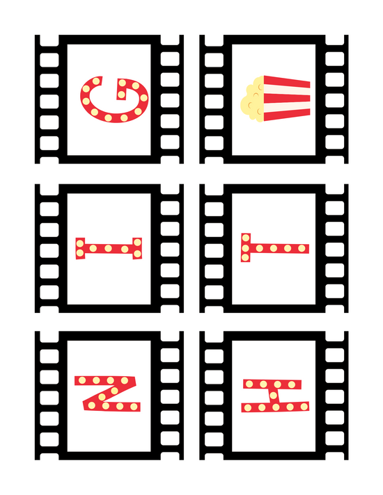 Movie Night Printables | Printable bundle – The Letter Vee