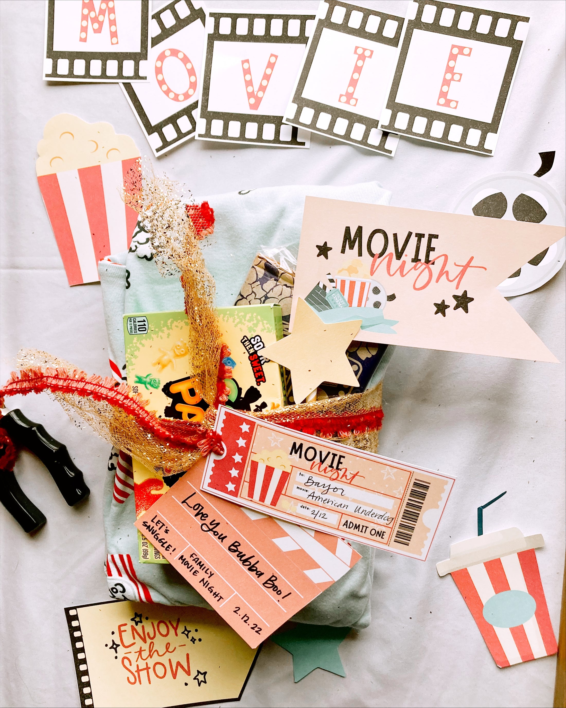 Movie Night Printables | Printable bundle – The Letter Vee