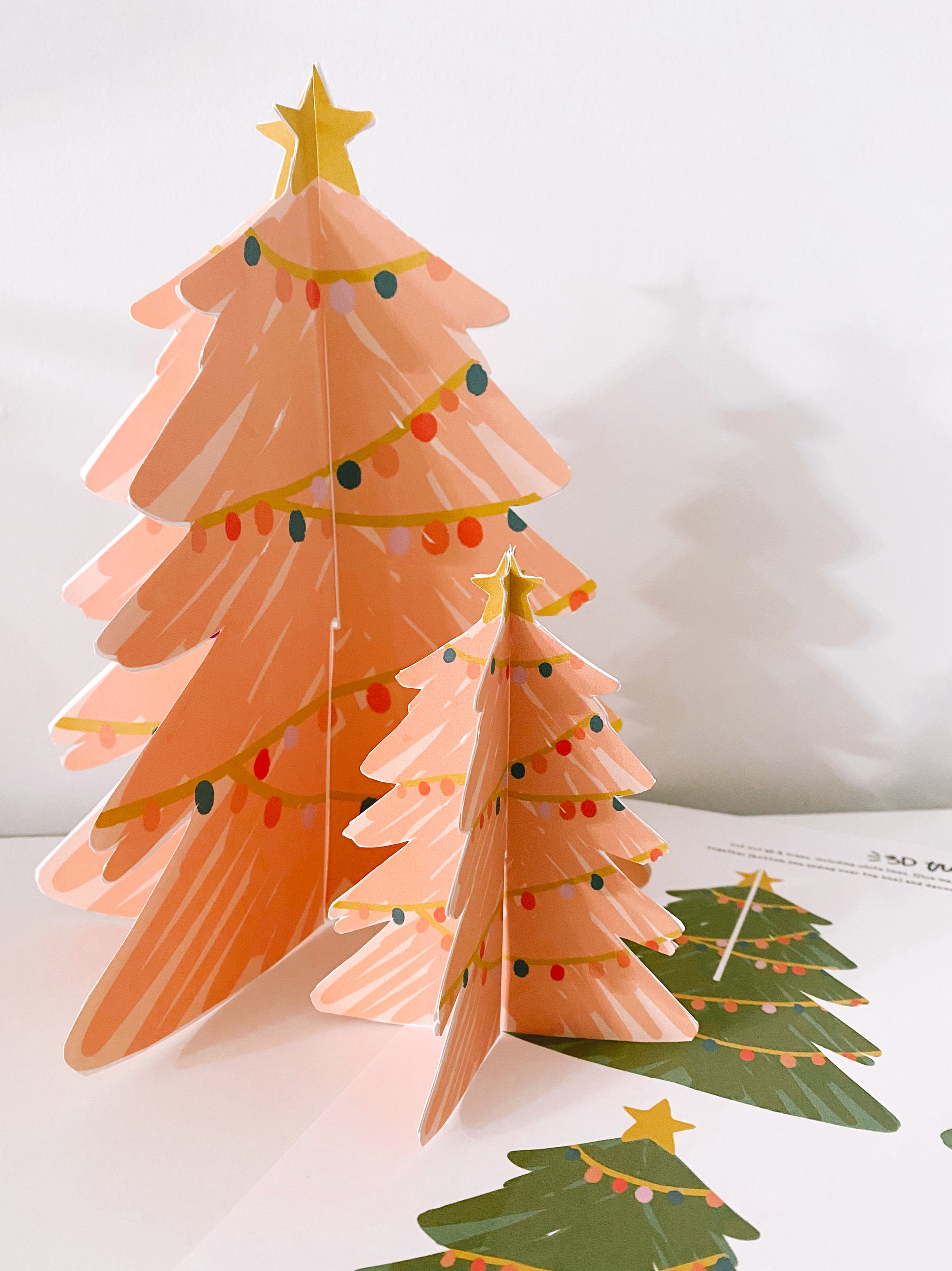 3D Christmas Trees | Holiday Craft – The Letter Vee